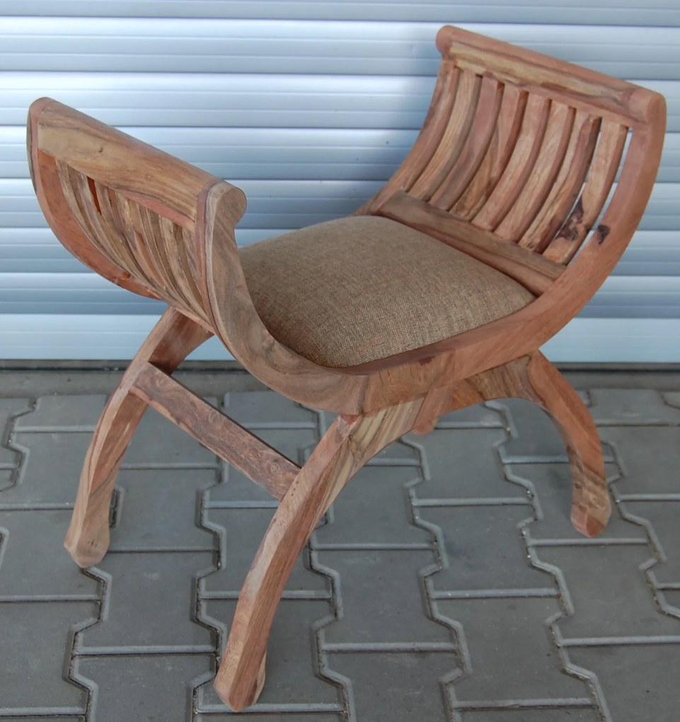 furniture-nabytek.cz - Dřevěný taburet z masivu palisandr 60x60x40