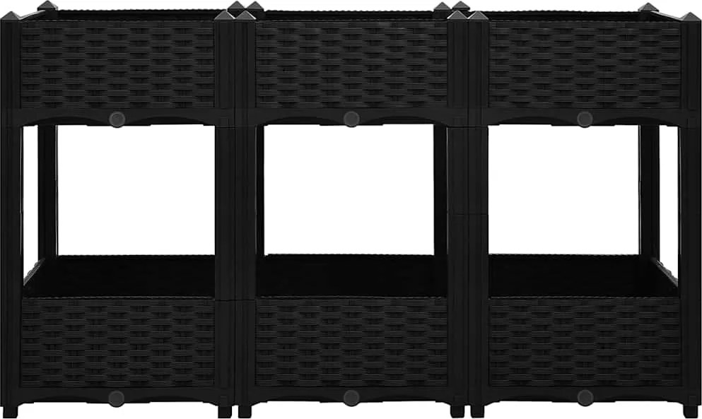 Vyvýšený záhon 120 x 40 x 71 cm polypropylen 316536