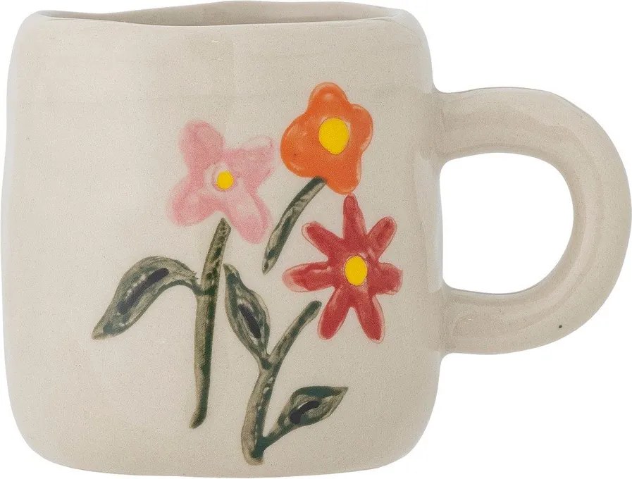 Krémový dětský hrnek z kameniny 110 ml Millie – Bloomingville Mini