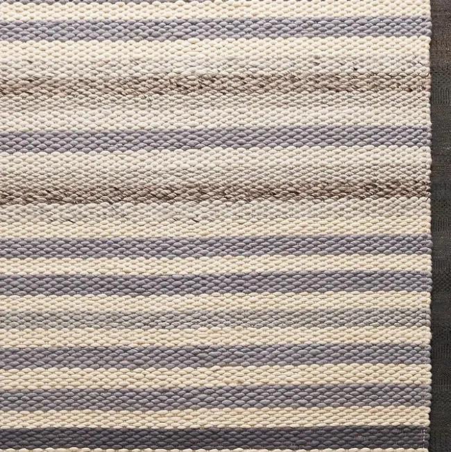 Diamond Carpets koberce Ručně vázaný kusový koberec MCK Strop DE 2263 Pastel Brown Mix - 80x150 cm