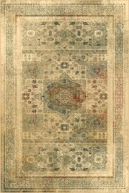 Kusový koberec vlněný Dywilan Omega Mamluk Klasický krémový béžový Rozměr: 235x350 cm