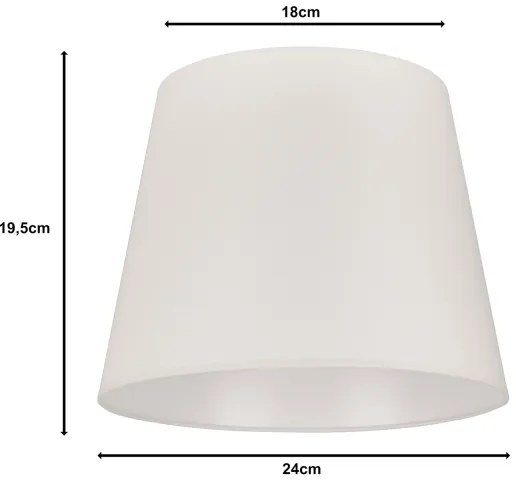 Duolla - Stínidlo k stolní lampě CLASSIC M E27 pr. 24 cm krémová