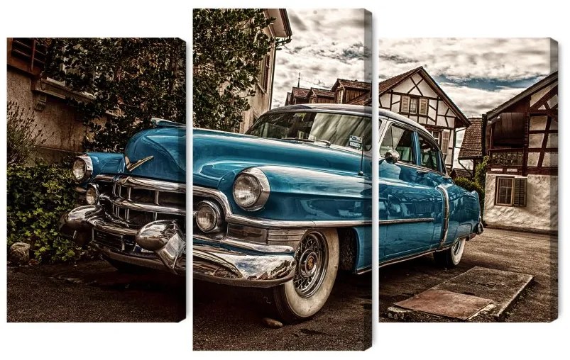 Vícedílný obraz Modrý Cadillac Eldorado Z Roku 1953 Nedostatek Nedostatek Plátno Canvas 60x40