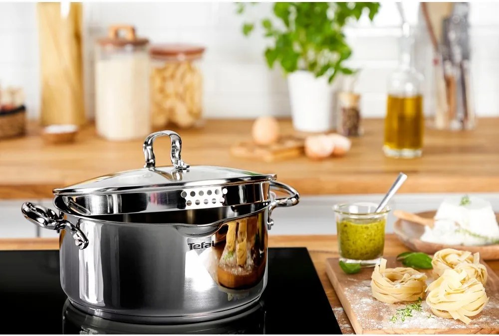 Nerezový hrnec s pokličkou na indukci 5 l Duetto+ – Tefal