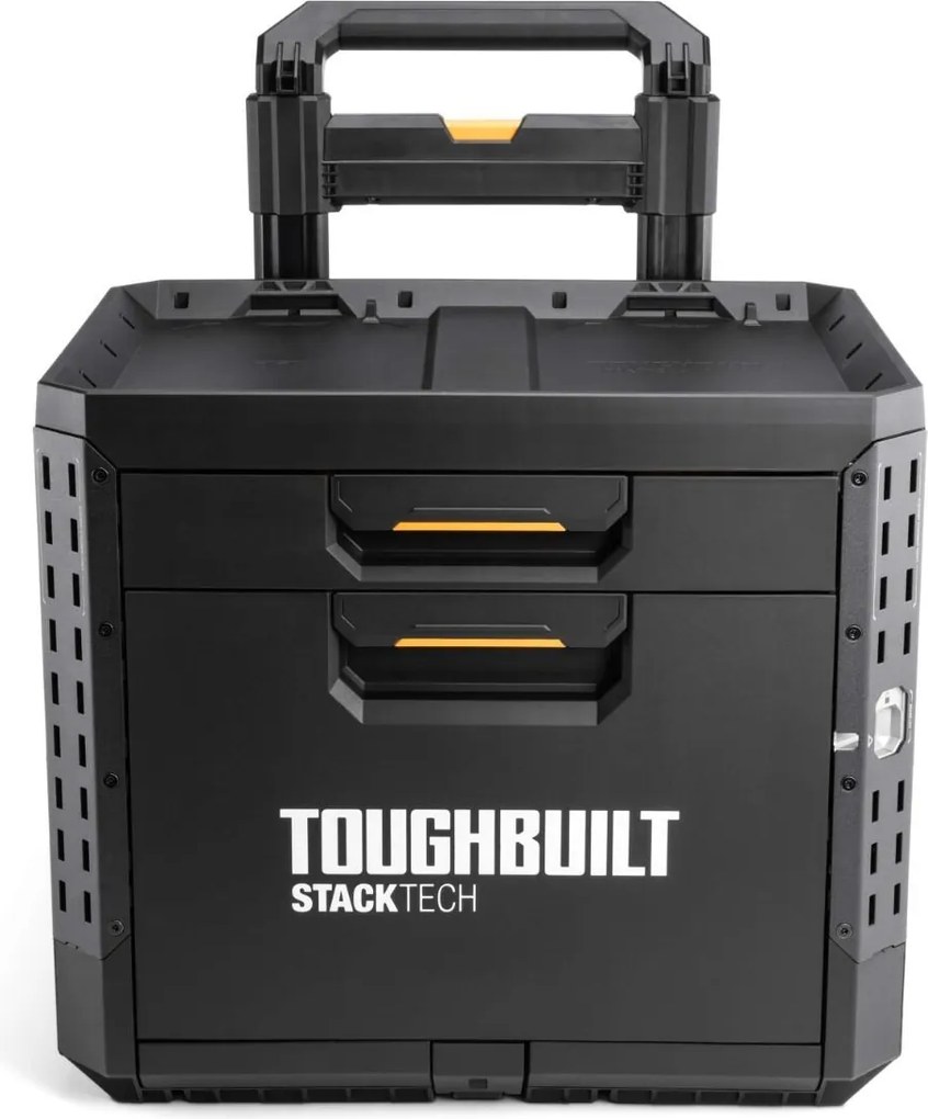 ToughBuilt | StackTech® – pojízdný box na nářadí se 2× zásuvkami