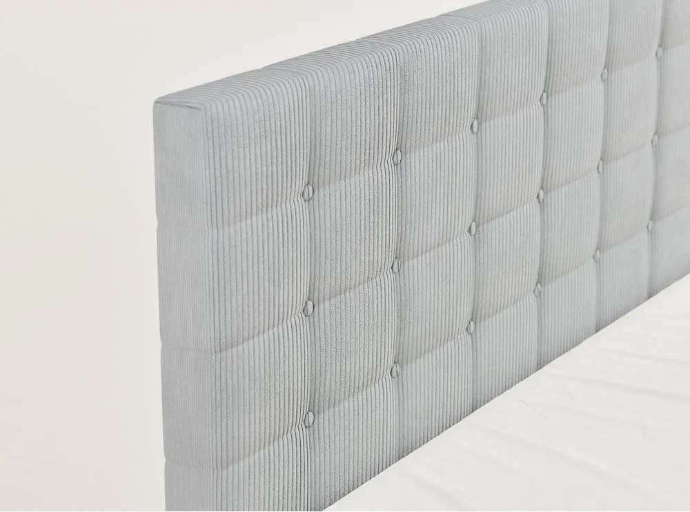 Šedá boxspring postel s úložným prostorem 180x200 cm Tasca – Maison de Rêve