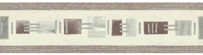 A.S. Création | 8930-17 samolepicí bordury na zeď Only Borders | 13 cm x 5 m | metalická, hnědá, krémová