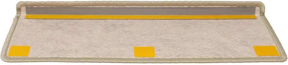 Samolepící nášlapy na schody vzhled sisal 15ks 65x21x4cm zelené 326887