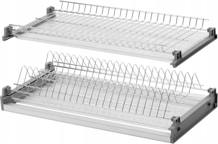 Dvouúrovňový odkapávač na nádobí 800 mm chrom Amix R-307-800/10 Kpl
