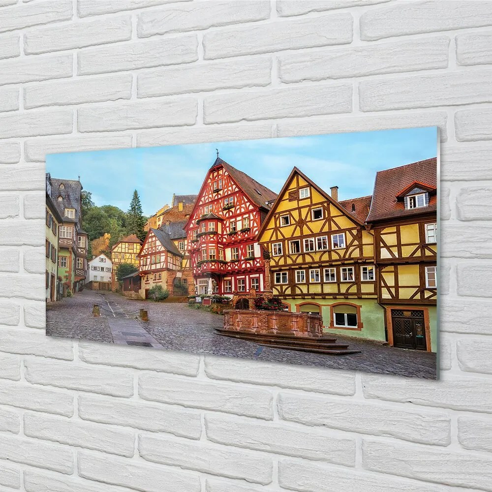 Obraz na skle Germany Staré Město Bavorsko 125x50 cm