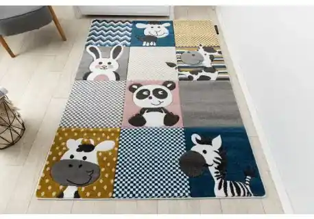 koberec PETIT ZOO ZVÍŘATA, krémovýovo šedý velikost 280x370 cm | krásné  koberce cz | BIANO