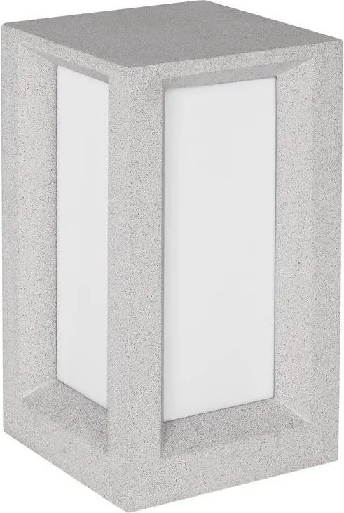 NV 9739352 Venkovní sloupkové svítidlo CASTRO bílý pískovec a akryl E27 1x12W bez žárovky 100-240V IP65 - NOVA LUCE