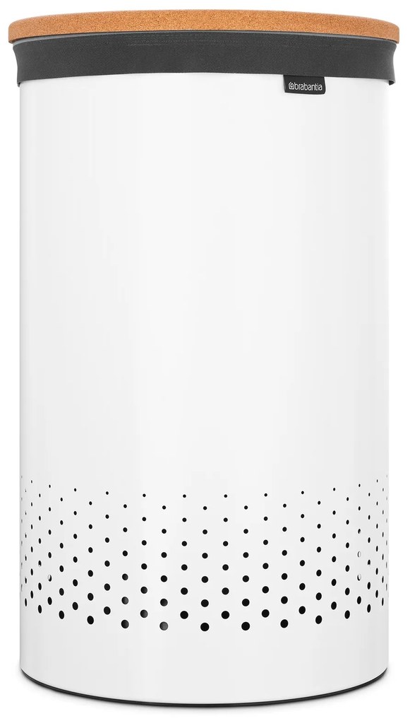 Brabantia Koš na prádlo 60L bílá korkové víko