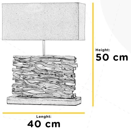 ONLI - Stolní lampa MARICA 1xE27/22W/230V 50 cm