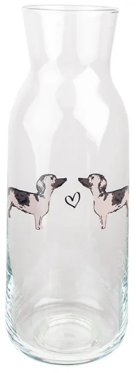 Skleněná karafa s jezevčíky Dachshund Love – 1000 ml