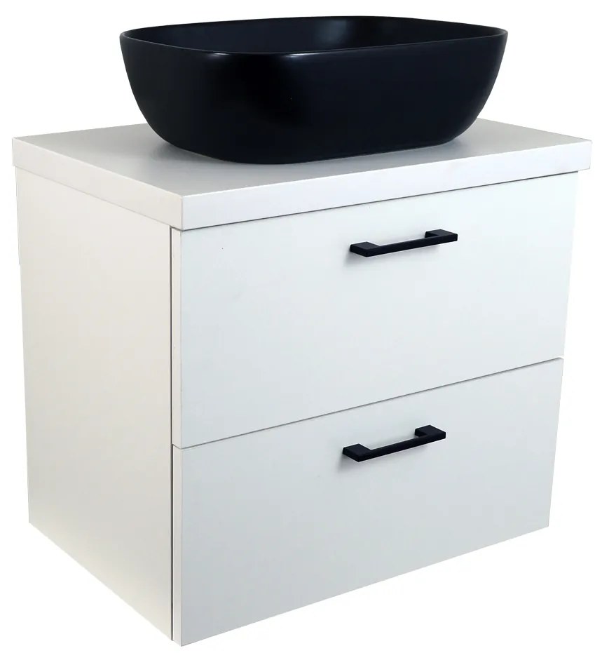 Comodo Koupelnová skříňka pod deskové umyvadlo Agria W 60-HD - bílá/bílá