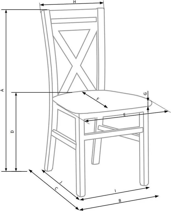 Jídelní židle Darius II, dub medový