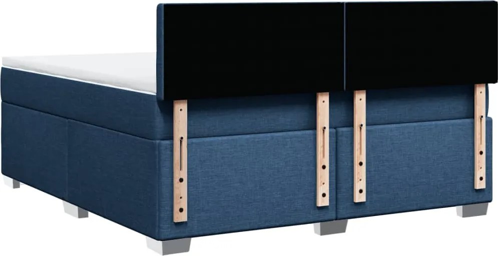Box spring postel s matrací modrá 180x200 cm textil 3285987