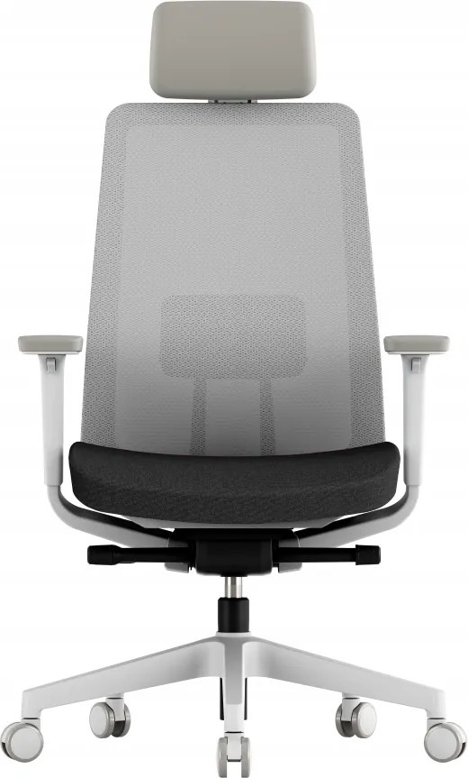 Office Pro Kancelářská ergonomická židle K10 W — více barev Šedá