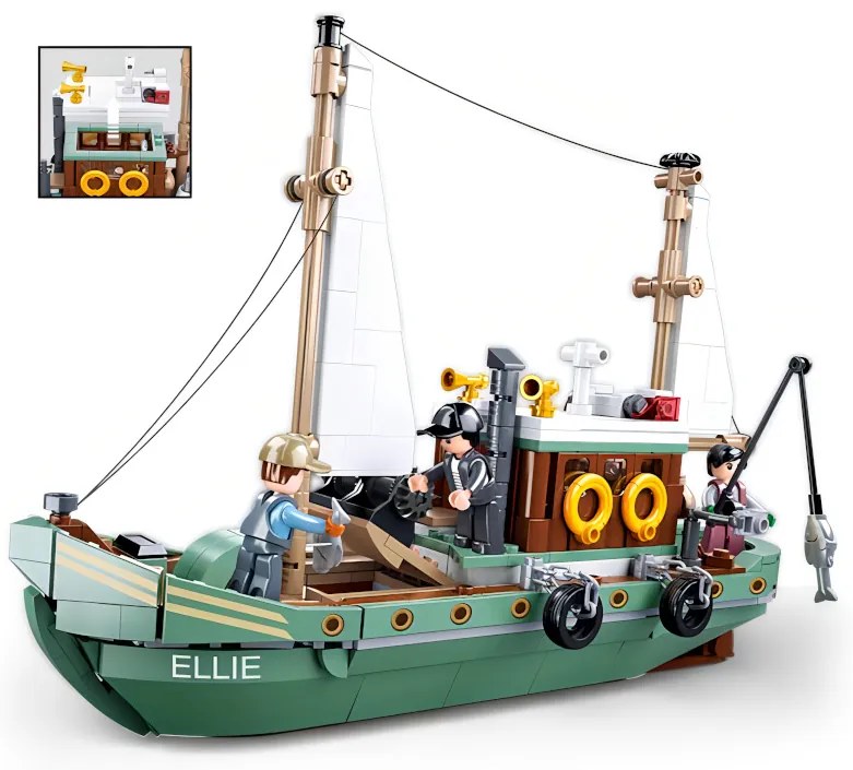 Sluban ModelBricks M38-B1119 Rybářská loď Ellie