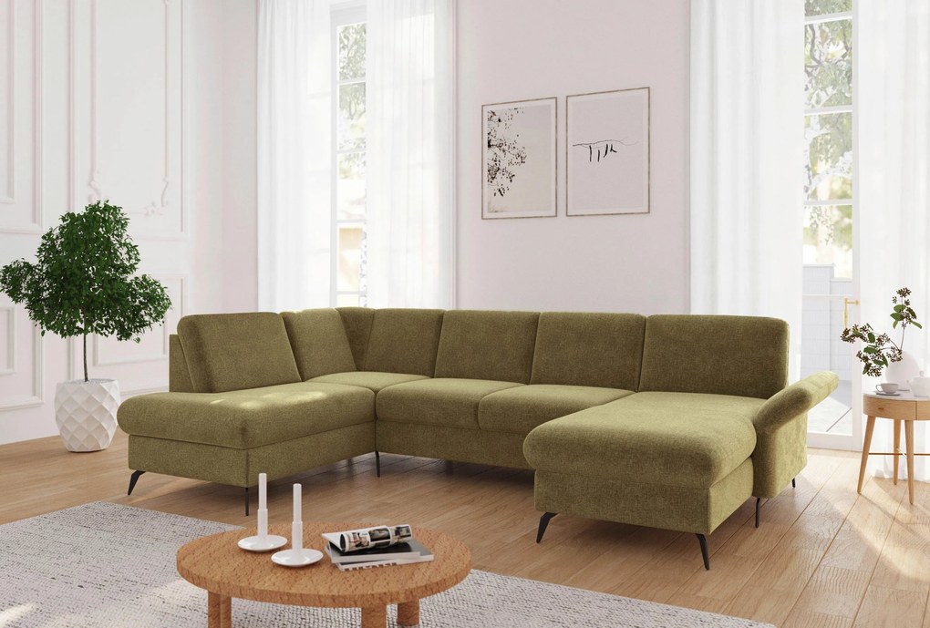 XXXLutz SEDACÍ SOUPRAVA, textil, olivově zelená Sit & More - Sedací soupravy - 0001440161C3