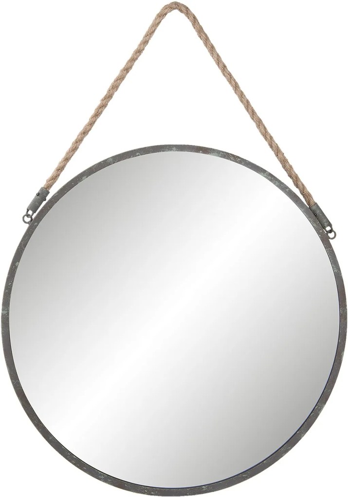 Kulaté kovové zrcadlo - Ø 45*1cm Clayre & Eef