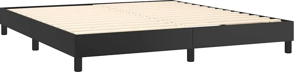 Rám postele s boxspringem černá 160 x 200 cm umělá kůže 3120706