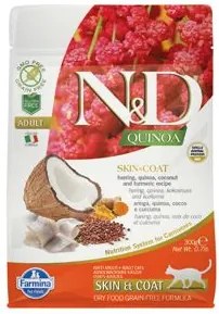 Farmina Pet Foods - N&D N&D Quinoa CAT Skin & Coat Herring & Coconut 300g
