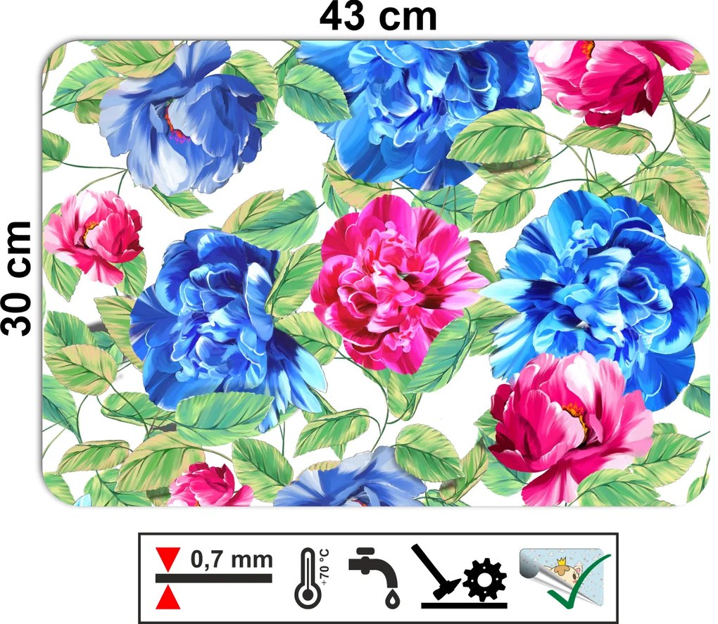 PokojovaDekorace.cz, Prostírání - 762, Kytky, 43x30cm