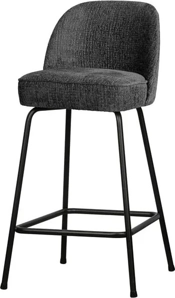 Světle modrá sametová barová židle (výška sedáku 64 cm) Vogue – WOOOD
