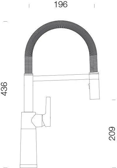 Schock Baterie dřezu SC-550 Bronze pevné ramínko