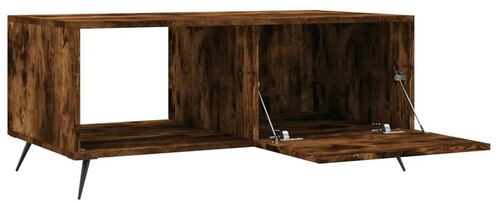 Konferenční stolek kouřový dub 90 x 50 x 40 cm kompozitní dřevo - Default Title