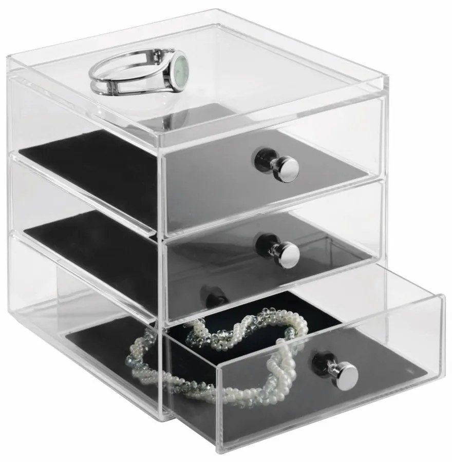 Organizér se 3 zásuvkami iDesign Serwa, výška 18 cm