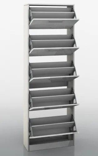 Casarredo Botník GIZMO 5 bílá/bílý lesk