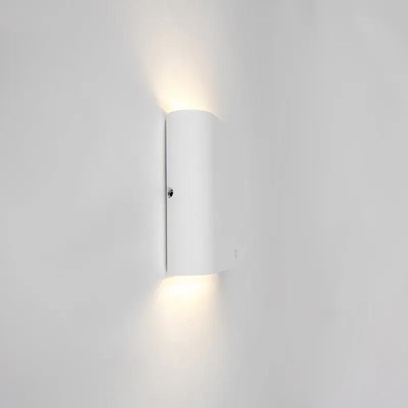 Moderní venkovní nástěnné svítidlo bílé 11,5 cm včetně LED - Batt