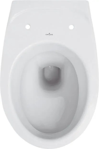 Cersanit Delfi, System40 MECH podomítkový rám + závěsná wc mísa Delfi + chromové tlačítko Enter II, S701-767