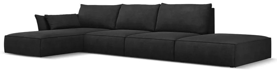 Tmavě šedá rohová pohovka (levý roh) Vanda – Mazzini Sofas