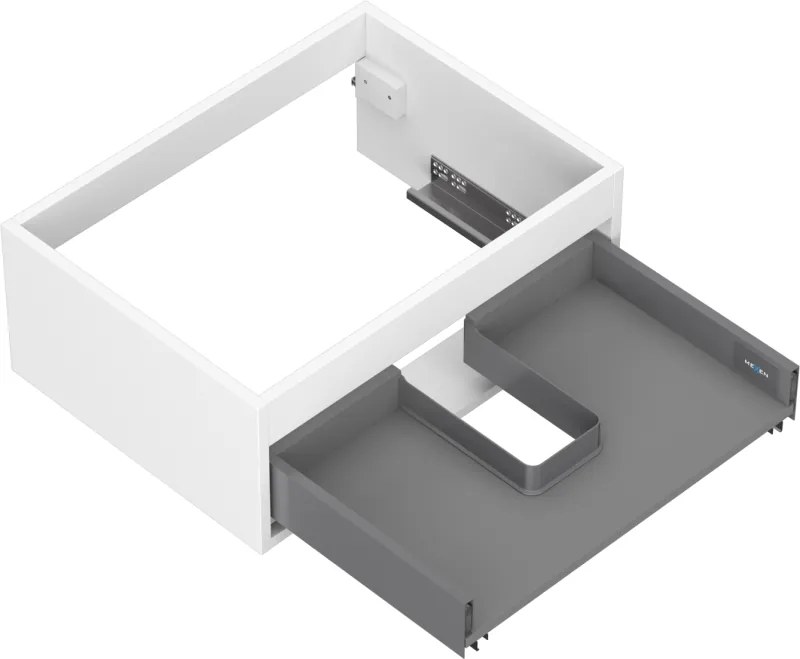 Mexen Box-A, závěsná skříňka 60 cm, 1 zásuvka, bílá matná, 91AX0-0600-235-1-01