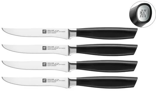 Zwilling Steakové nože All * Star, 12 cm, 4 ks, stříbrné logo 1022591
