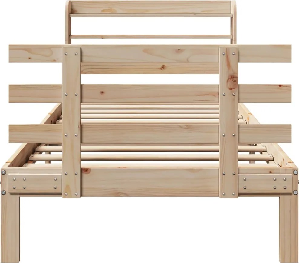 Rám postele s čelem 90 x 190 cm masivní borovice 3306839
