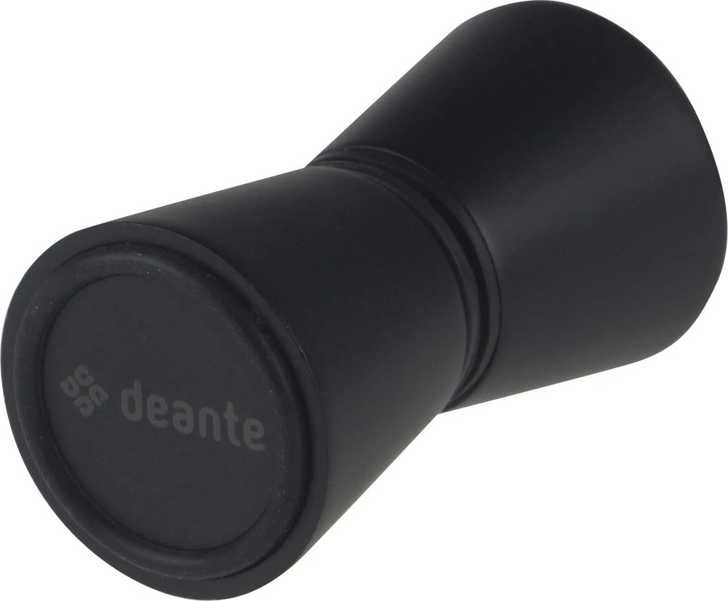 Deante Deante, Klika sprchových dveří - kulatá, černá matná, DEA-XKCK3HN00