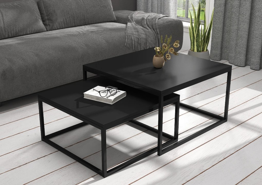 ADRK Furniture Konferenční stolek 2v1 KAMA CT-KAM-B-B