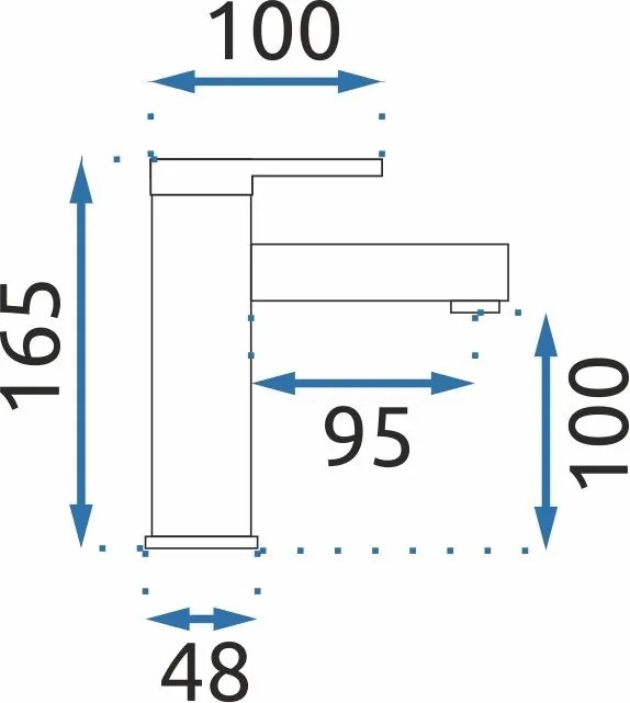 Rea Pixel, umyvadlová baterie, chromová, REA-B2016