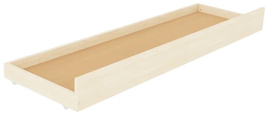Benlemi Úložný dřevěný šuplík STORAGE pod postel na kolečkách Zvolte barvu: Tmavě šedá, Zvolte rozměr: 55x180 cm (pod postel o délce 190 cm)