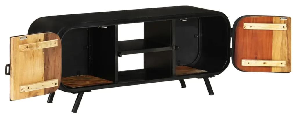 TV stolek 110 x 30 x 45 cm masivní recyklované dřevo - Default Title