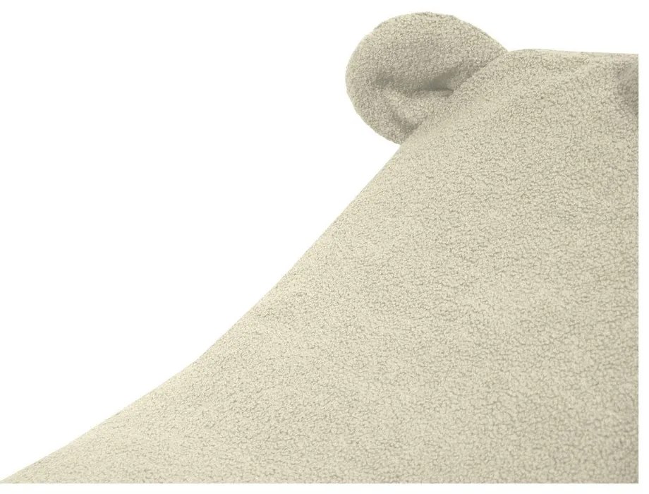 Krémový dětský sedací vak z textilie bouclé Snug 80 Bear – SLOWDOWN