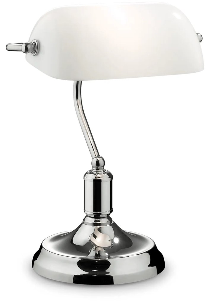Stolní lampa Ideal lux 045047 Lawyer TL1 CROMO 1xE27 60W Stolní lampy