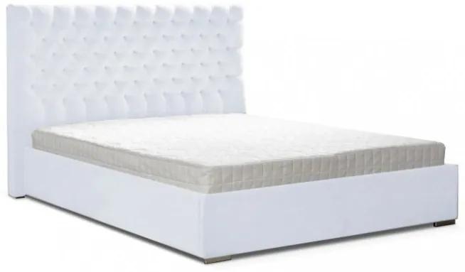 Elegantní čalouněná postel FEATHER 140x200 cm Ton 3 Ano přidat pufu