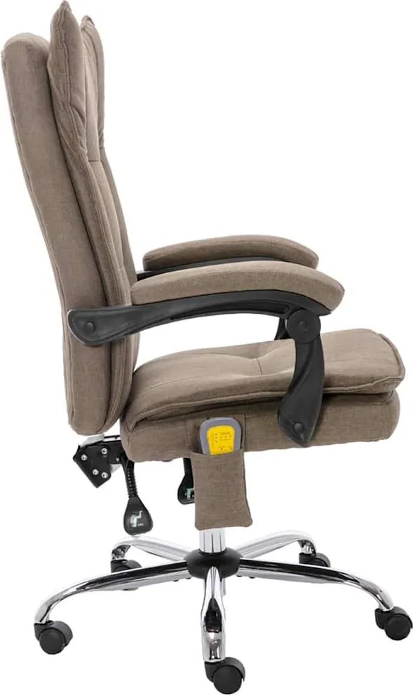 Masážní kancelářská židle taupe textil 20370