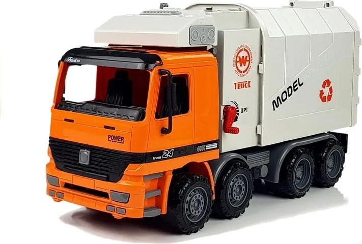 LEAN Toys Popelářské auto s pohonem – popelnice